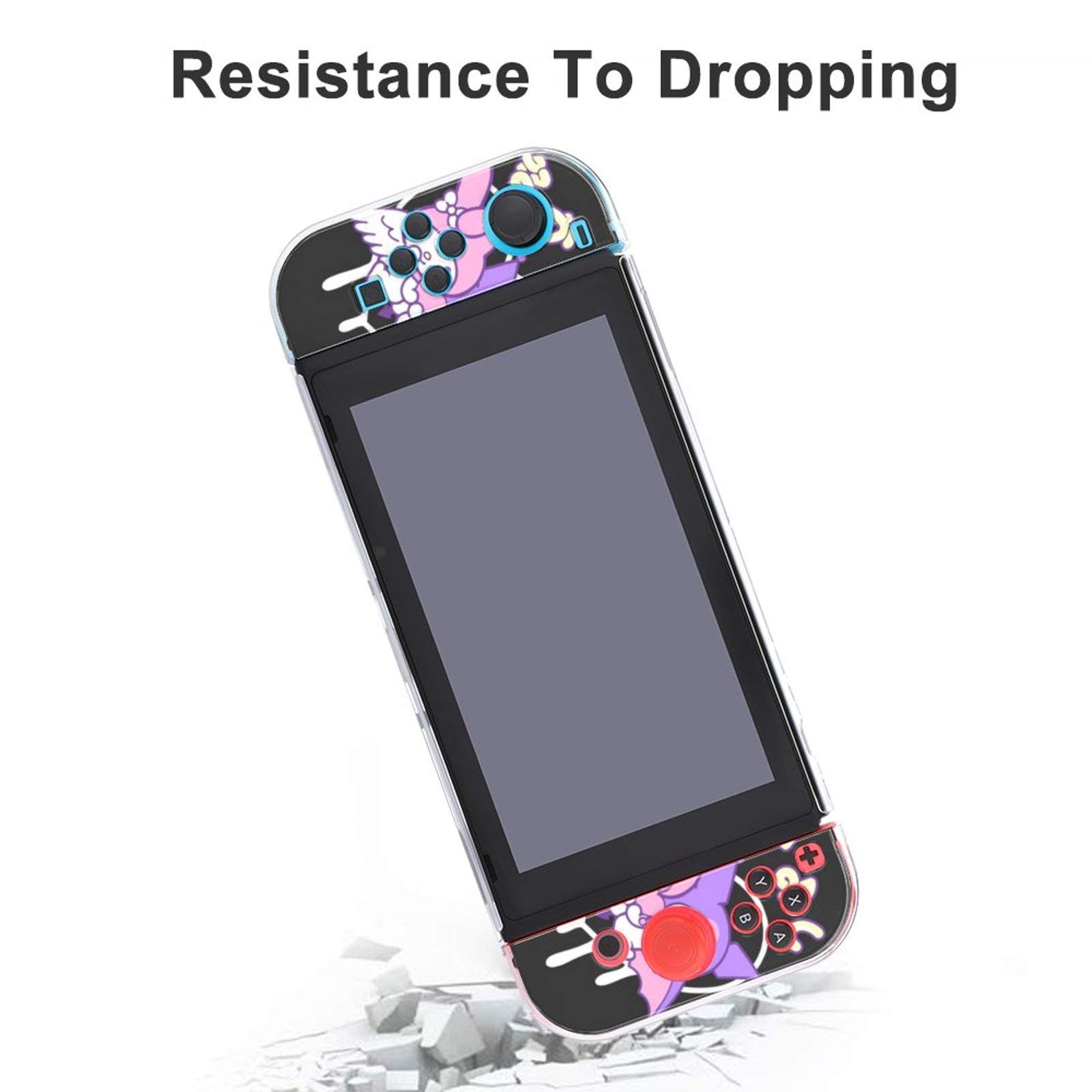 Kuromi Case for Nintendo Switch,Protective Case Cover for Switch and Joy Con Controller,Switch with Shock-Absorption and Anti-Scratch Design(Kuromi)