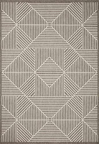Loloi II Rainier Collection RAI-03 Natural/Ivory, Indoor/Outdoor 2'-2" x 3'-9" Accent Rug