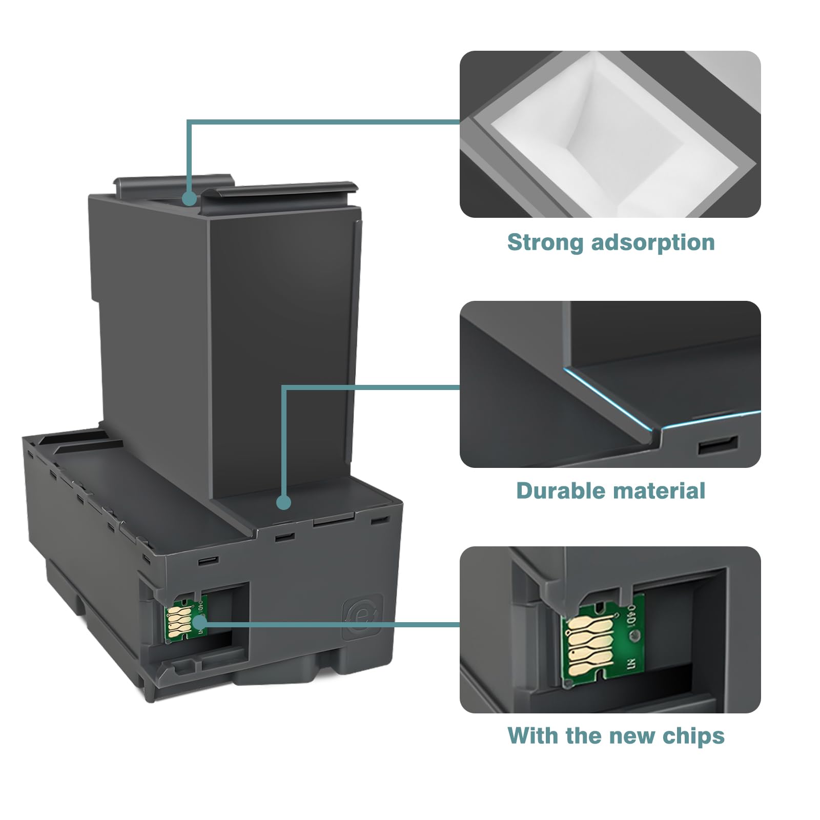 T04D1 T04D100 Ink Maintenance Box for Epson EcoTank ET-15000 ET-3760 ET-3750 WF-2860 ET-4760 ET-3850 Printers for TO4D1/TO4D100/EWMB2/04D1
