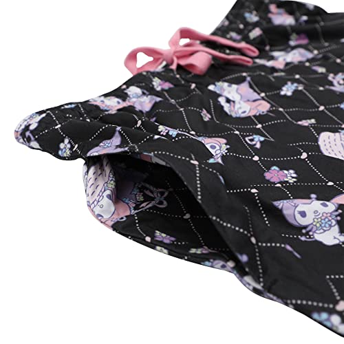 Bioworld Kuromi & My Melody Women's Lavender Sleepwear Set-Medium