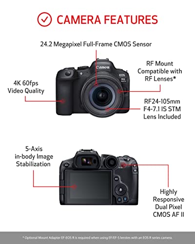 Canon EOS R6 Mark II RF24-105mm F4-7.1 is STM KIT