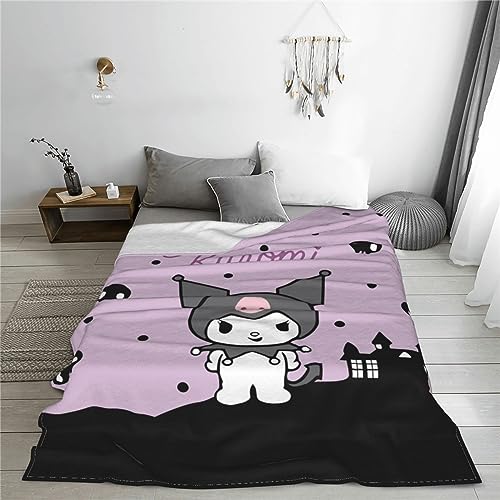 Cute Super Soft Blanket All Season Flannel Fleece Blanket for Kids Adult Sofa Bedding Living Room Decor 50"X40"