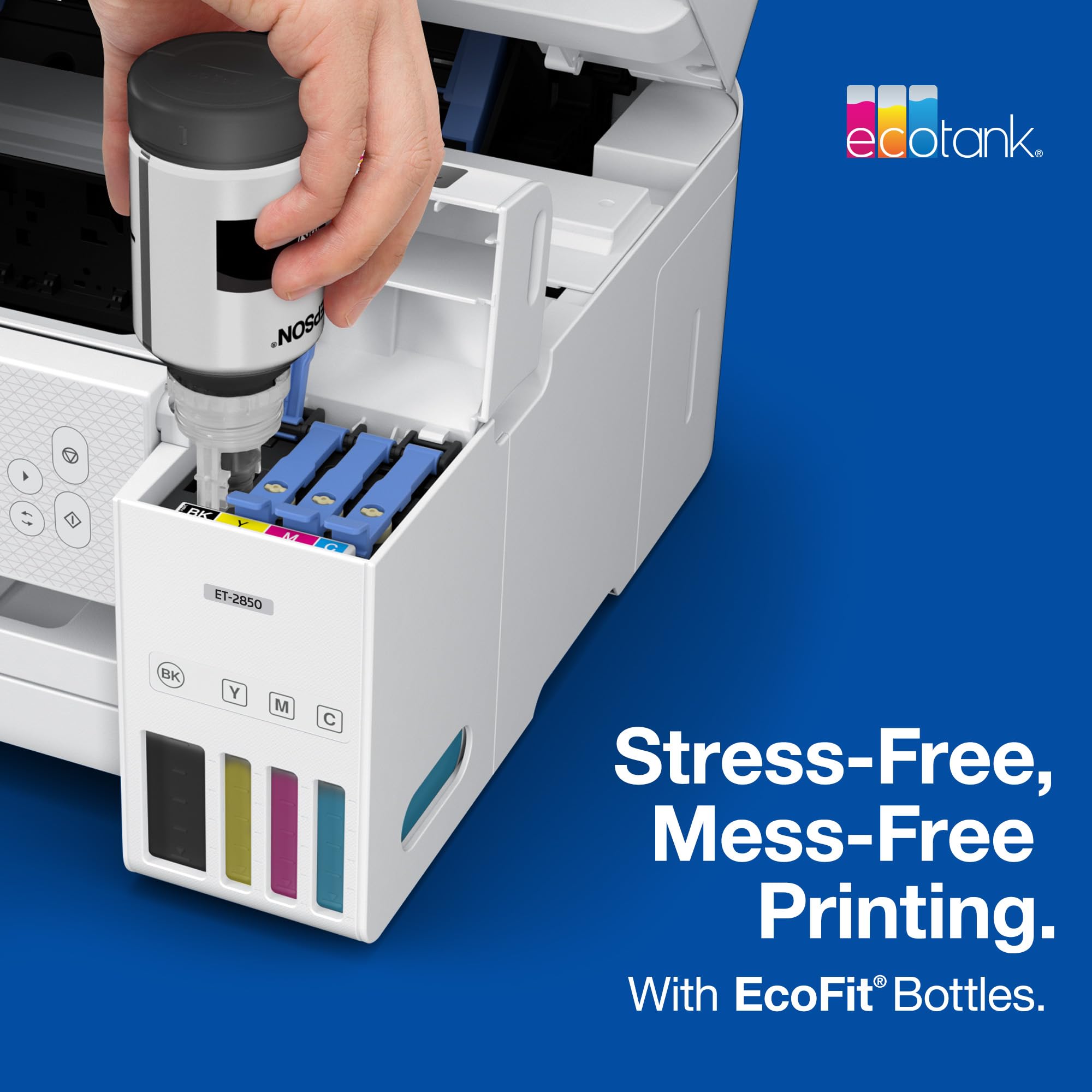 EPSON 502 EcoTank Ink Ultra-high Capacity Bottle Yellow Works with ET-2750, ET-2760, ET-2850, ET-3750, ET-3760, ET-3850, ET-4850, and other select EcoTank models
