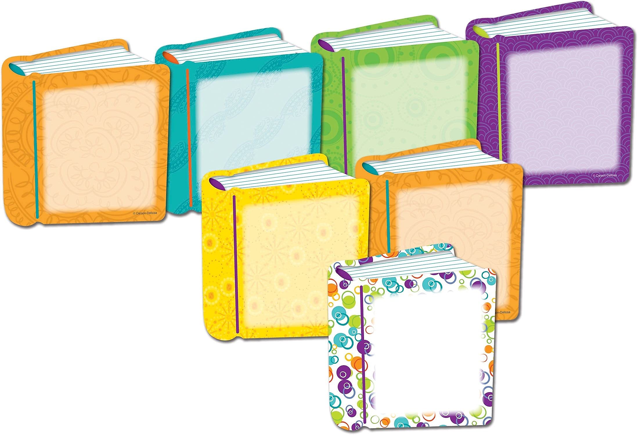 Carson Dellosa Books Cutouts, 36 Book Cutouts for Bulletin Board, Library Décor, Classroom Décor, Book Classroom Cut-Outs, Reading Comprehension Cutouts for Classroom Bulletin Board Decorations