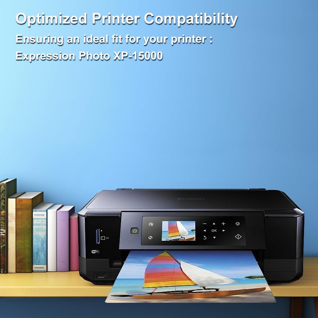 HLPRINT 312XL 314XL Ink Cartridges Remanufactured for Expression Photo HD XP-15000 Wide Format Printer(6-Pack)