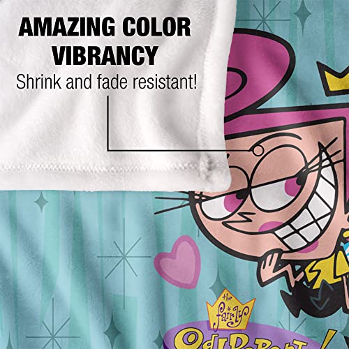 Fairly Odd Parents Blanket, 50"x60" Wanda and Cosmo in Love Silky Touch Super Soft Throw Blanket