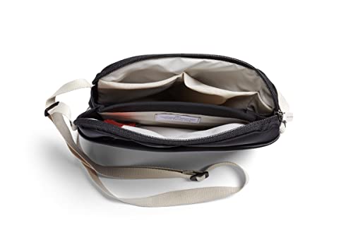 Bellroy City Pouch Plus Premium – (Slim Leather Crossbody Bag) - BlackSand
