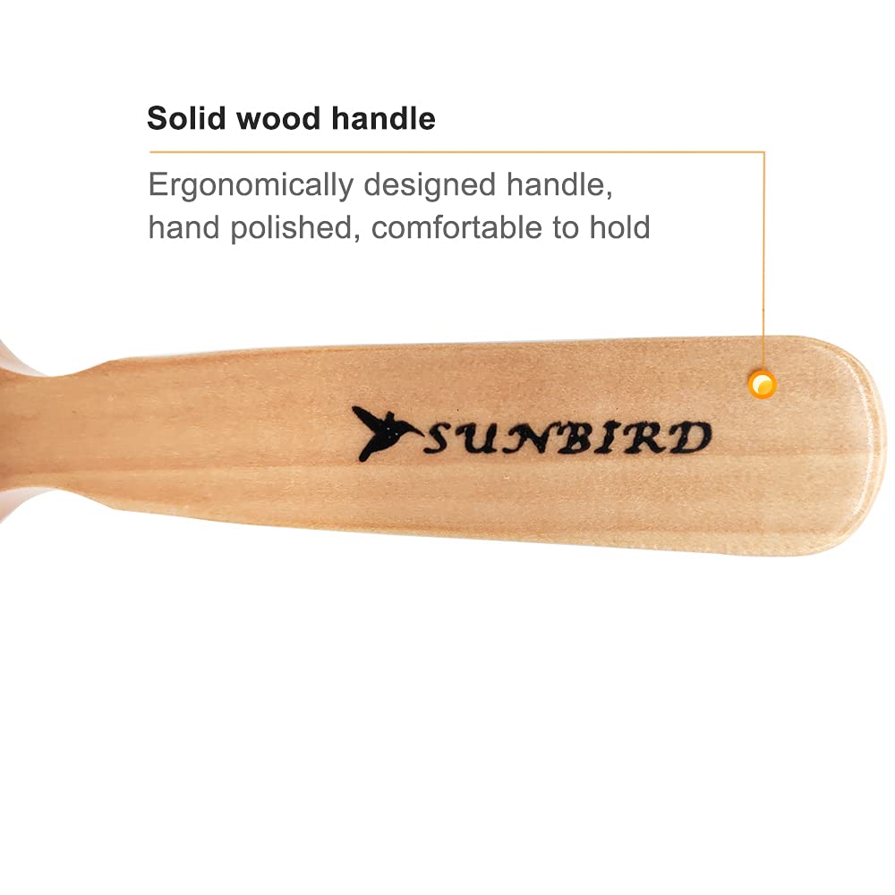 SUNBIRD Beard Brush For Men (Soft brush),Bristle brushes,Men's Beard Grooming Tools And Beard Styling Daily Care