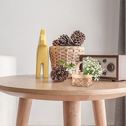 DOITOOL 24PCS Mini Woven Baskets with Handles for Party Favors Crafts Decor, Small Woven Baskets for Wedding Party Favor Farmhouse Decor
