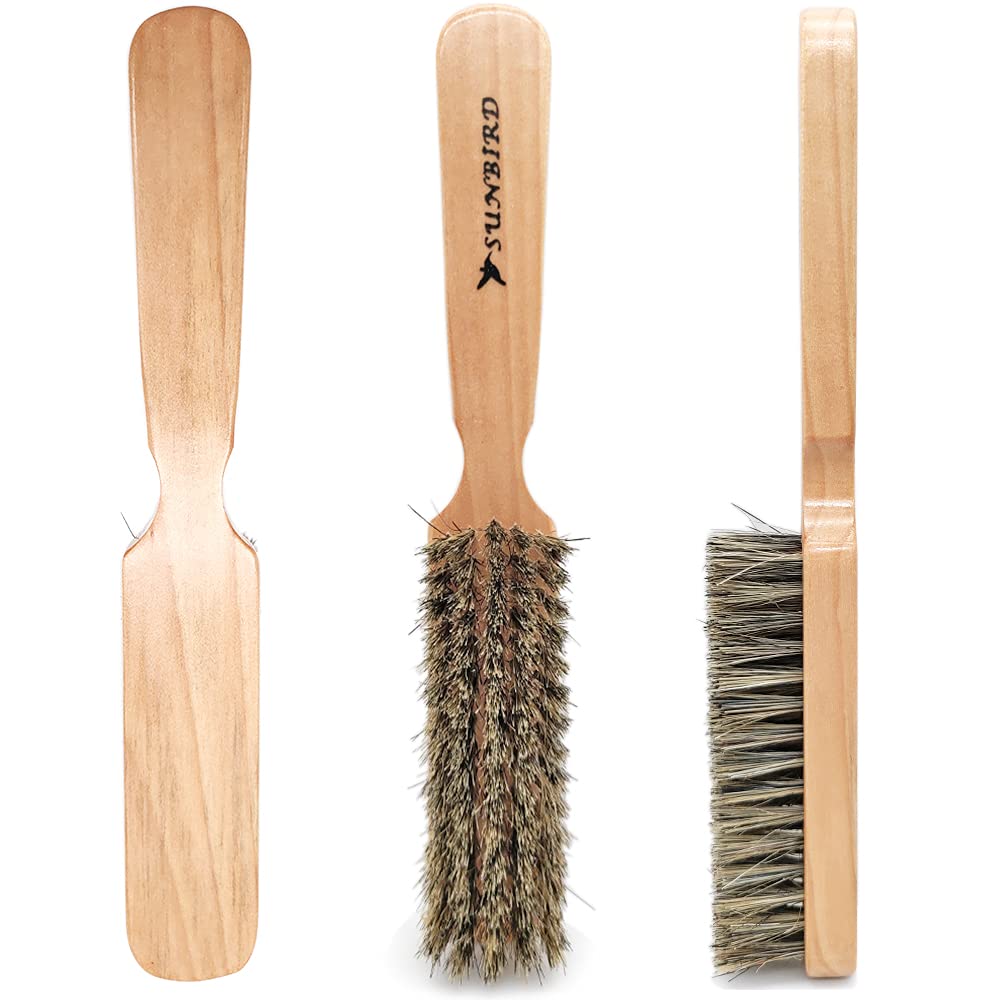 SUNBIRD Beard Brush For Men (Soft brush),Bristle brushes,Men's Beard Grooming Tools And Beard Styling Daily Care