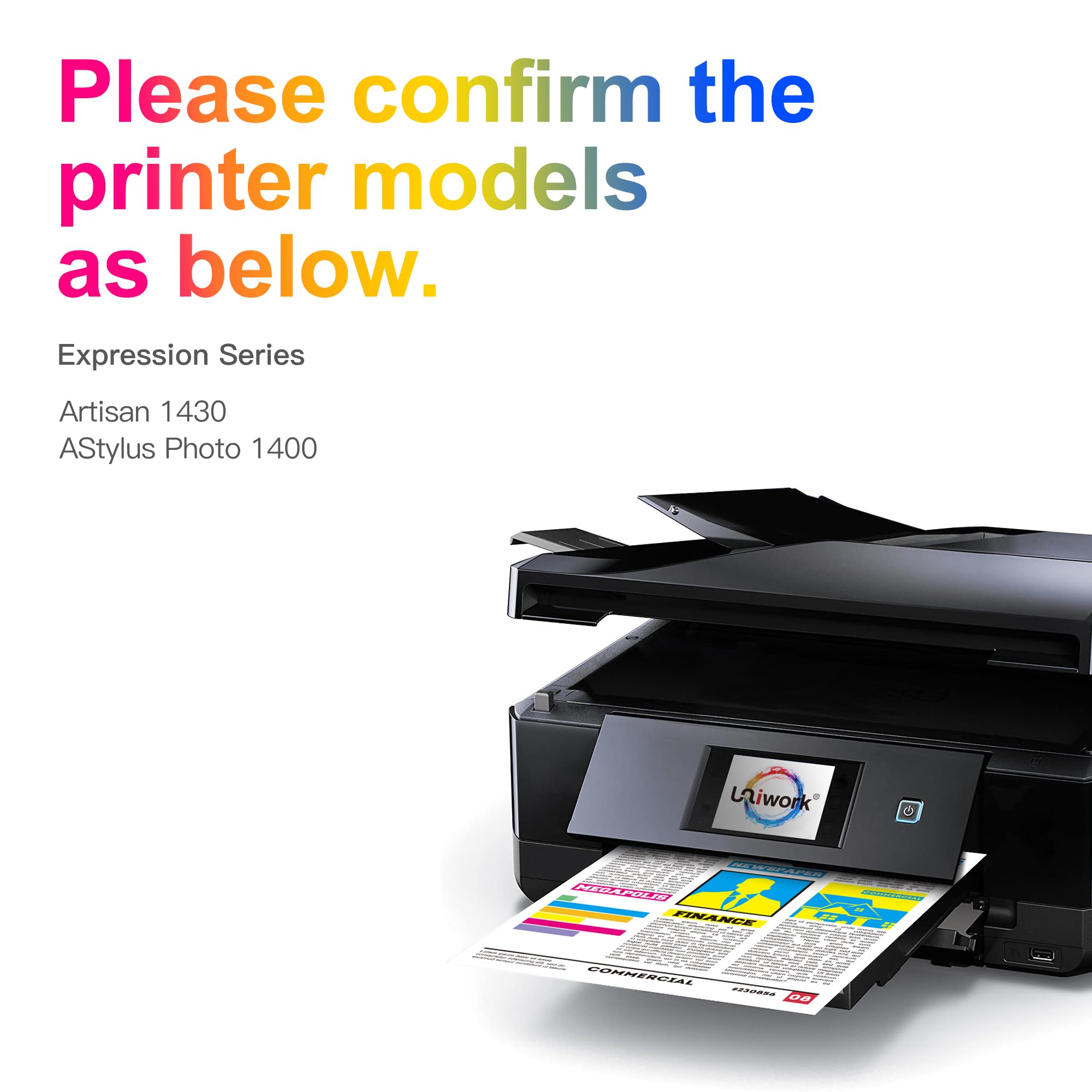 Uniwork Remanufactured 79 Ink Cartridge Replacement for Epson 79 Ink Cartridges use with Artisan 1430 Stylus Photo 1400 Printer (2 Black 1 Cyan 1 Magenta 1 Yellow 1 Light Cyan 1 Light Magenta) 7 Pack