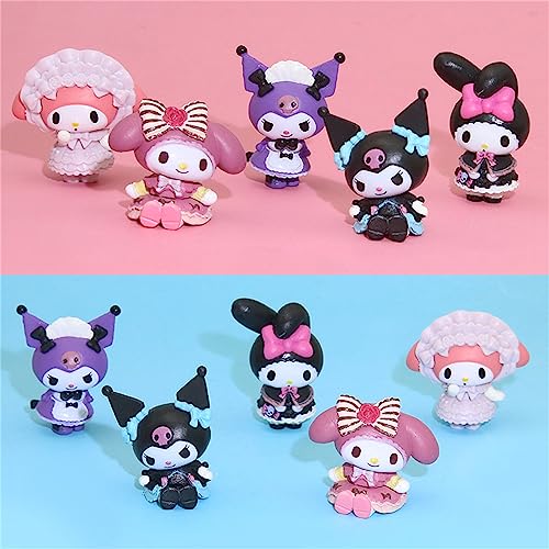 Anime Figure Toys Anime Cake Toppers Cute Room Decor PVC Model Dolls Cute Action Figure Statues (melo-Kuro 5pcs)¡