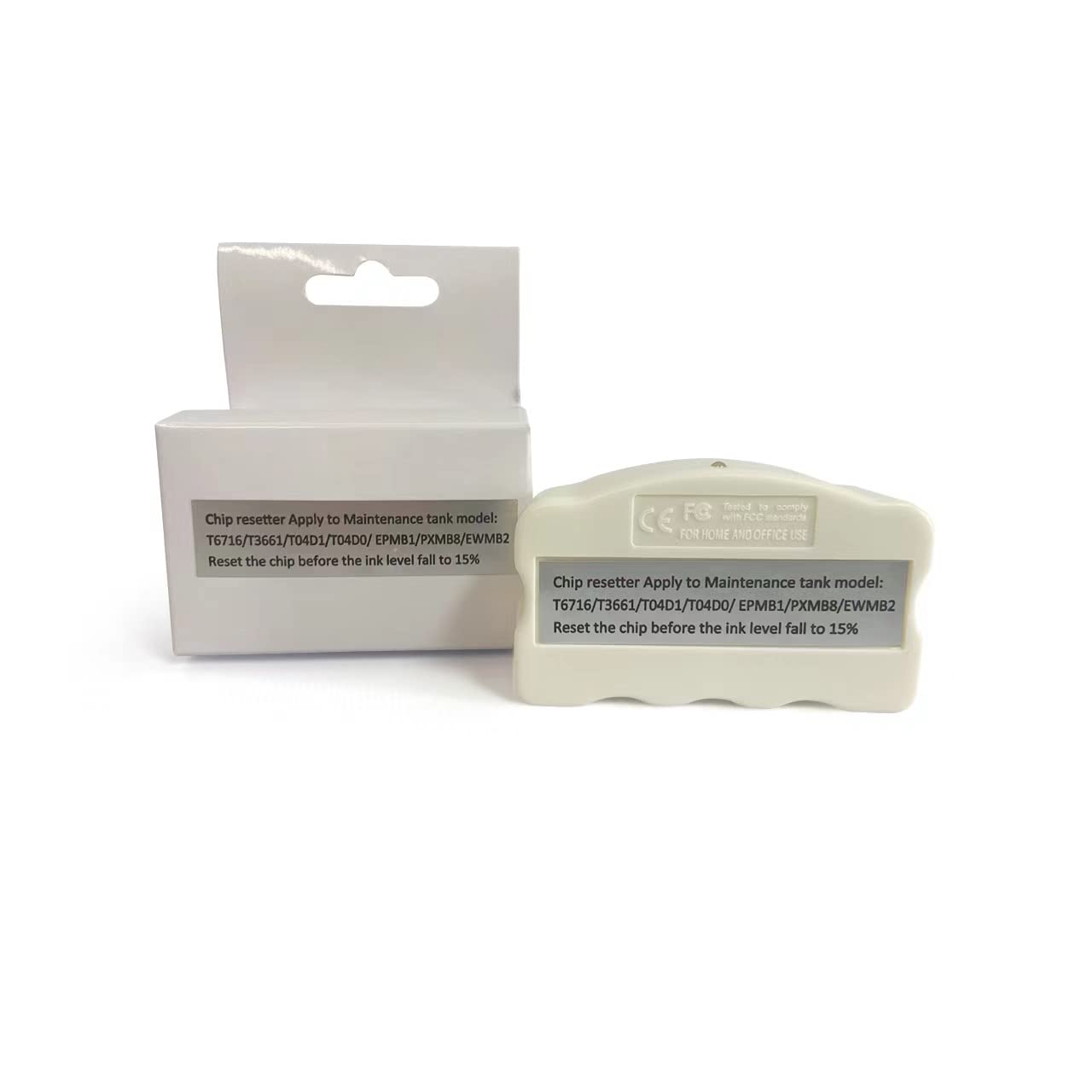 Goprint T3661 Maintenance Ink Tank Chip Resetter Waste Box for XP-15000 XP-6000 XP-6100 XP-6001 XP-6005 XP-8500 XP-8600 XP-970 XP-15050, white
