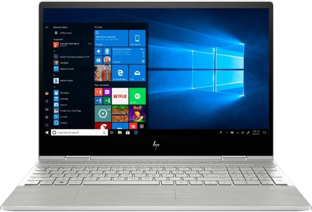 HP Envy X360 2-in-1 Touchscreen Laptop 15.6" FHD i7-10510U Business PC, 32GB RAM, 1TB SSD, Quad-Core up to 4.90 GHz, USB-C, Fingerprint, Backlight Keyboard, B&O Speakers, Webcam, Win 10