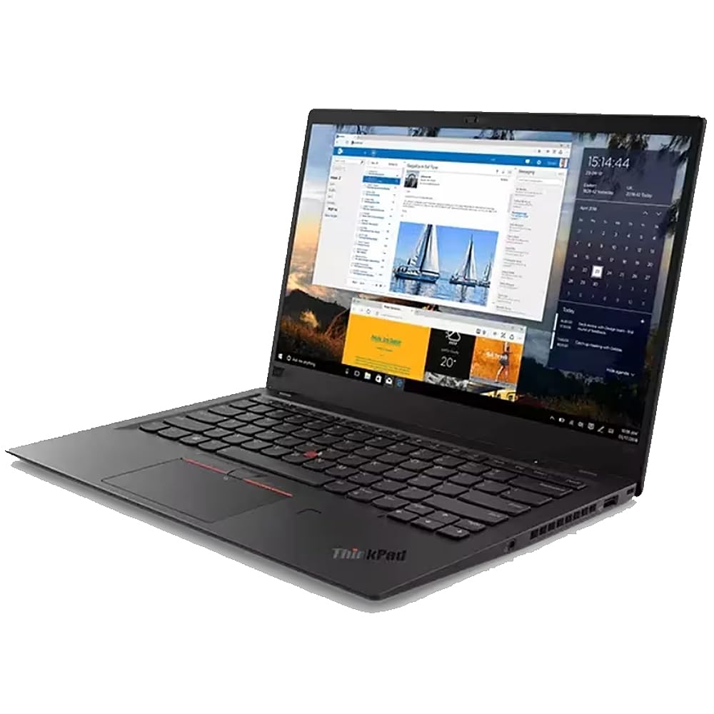 Lenovo ThinkPad X1 Carbon (6th Gen) - Windows 10 Pro - Intel Quad Core i7-8650U, 256GB NVMe-PCIe SSD, 16GB RAM, 14 FHD IPS (1920x1080) Display, Fingerprint Reader, Black (Renewed)
