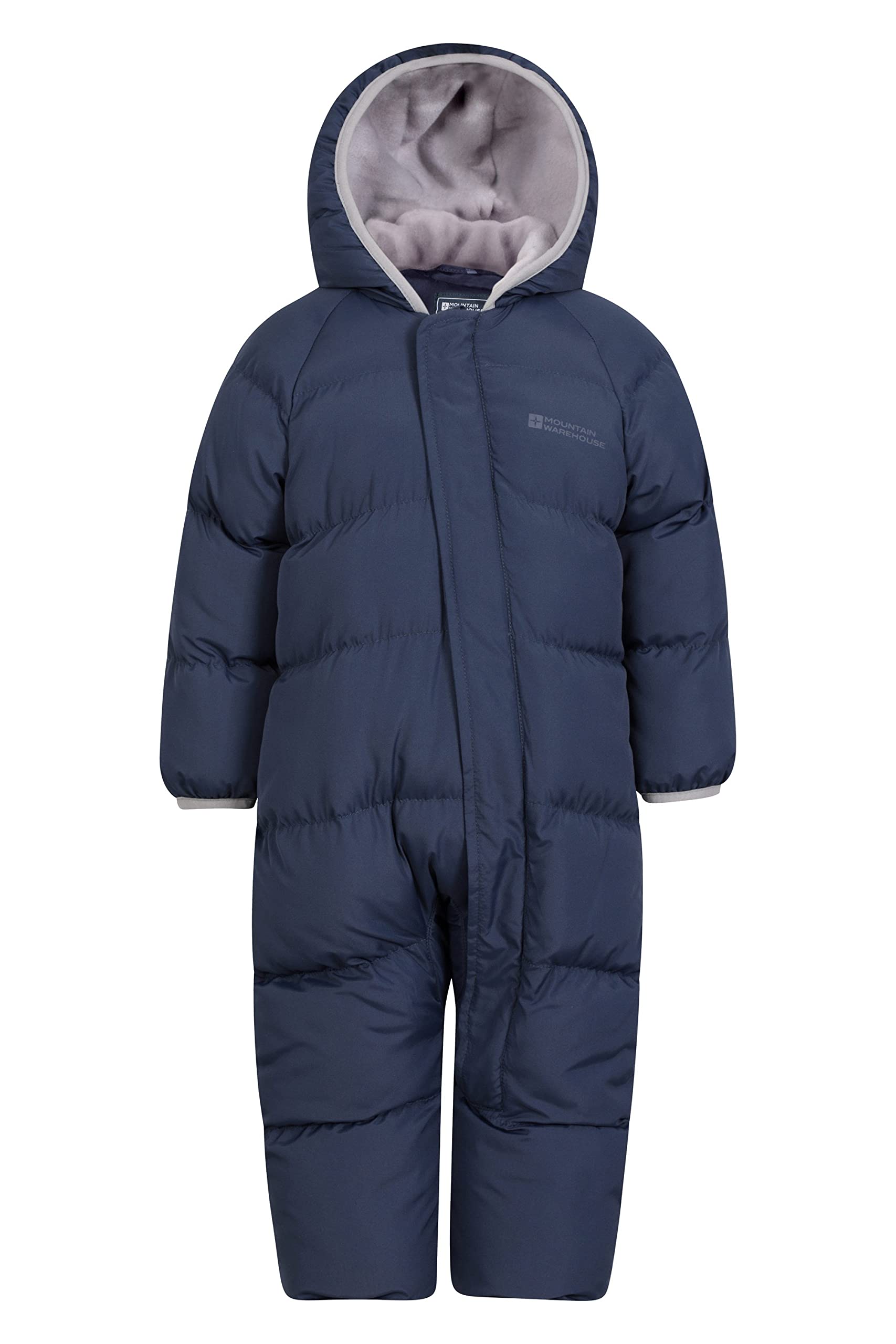 Mountain Warehouse Frosty Toddler Padded Suit - Fleece Lined Snowsuit Navy 12-18 Months