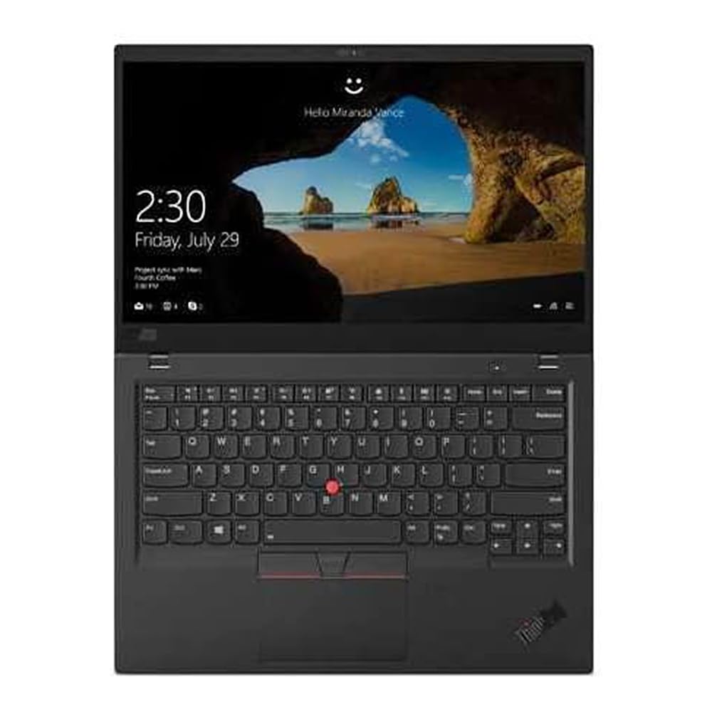 Lenovo ThinkPad X1 Carbon (6th Gen) - Windows 10 Pro - Intel Quad Core i7-8650U, 256GB NVMe-PCIe SSD, 16GB RAM, 14 FHD IPS (1920x1080) Display, Fingerprint Reader, Black (Renewed)
