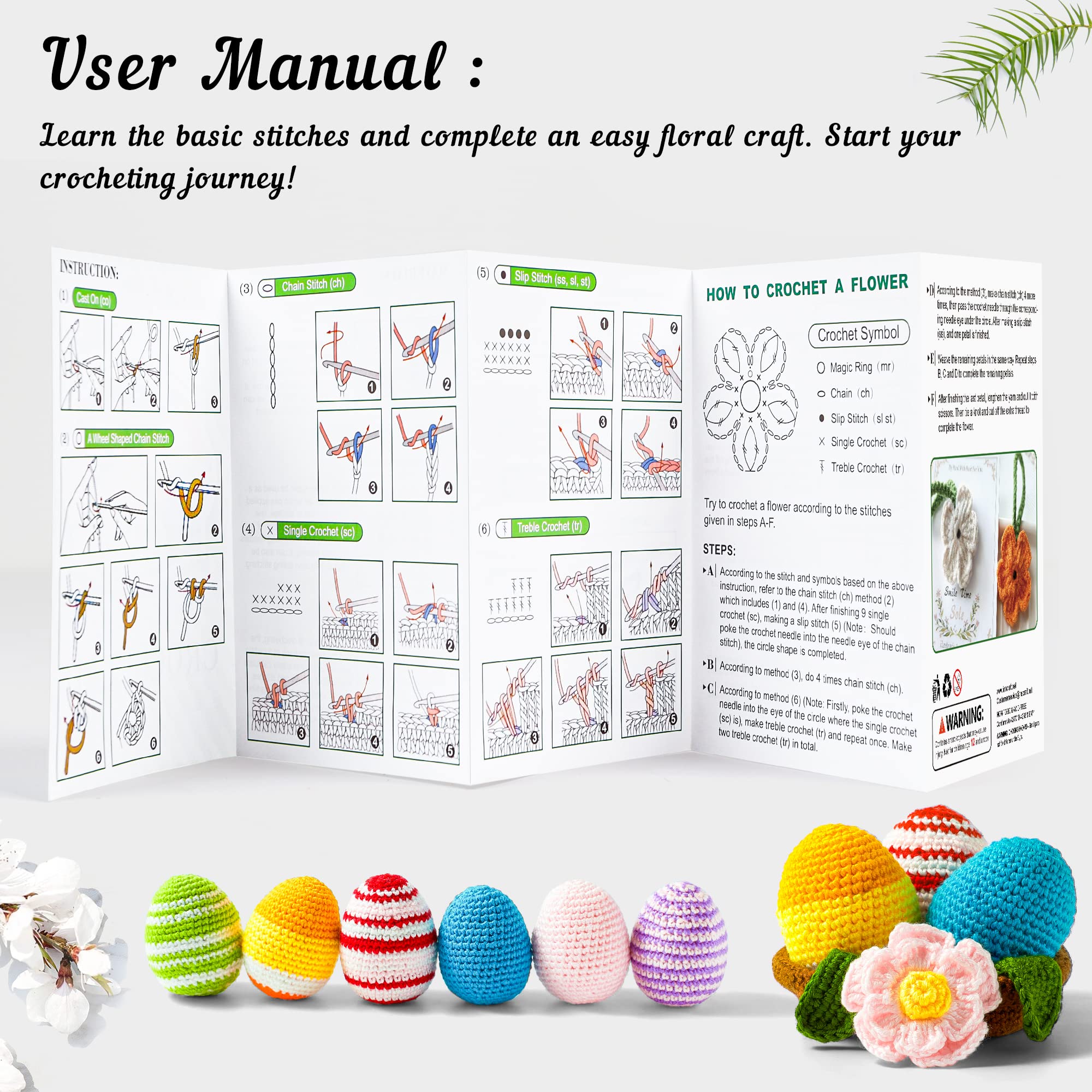 20 Large Acrylic Yarn Skeins-105 PCS Crochet Kit with Hooks Yarn Set, Premium Bundle Includes 2000 Yards Yarn Balls, Needles, Accessories, Ideal Starter Pack for Kids Adults Beginner Professionals