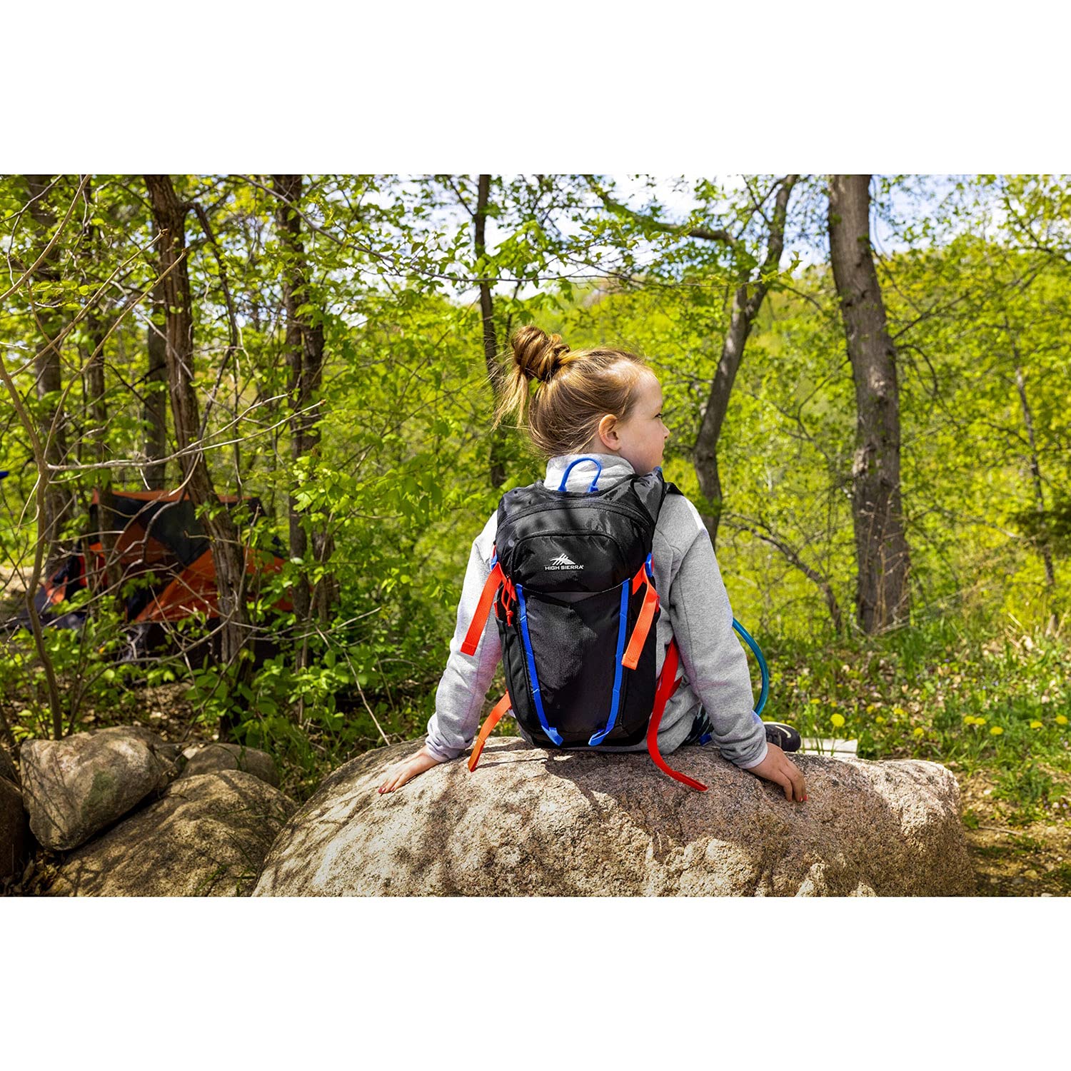 High Sierra HydraHike Youth, Black/Vivid Blue, 8L