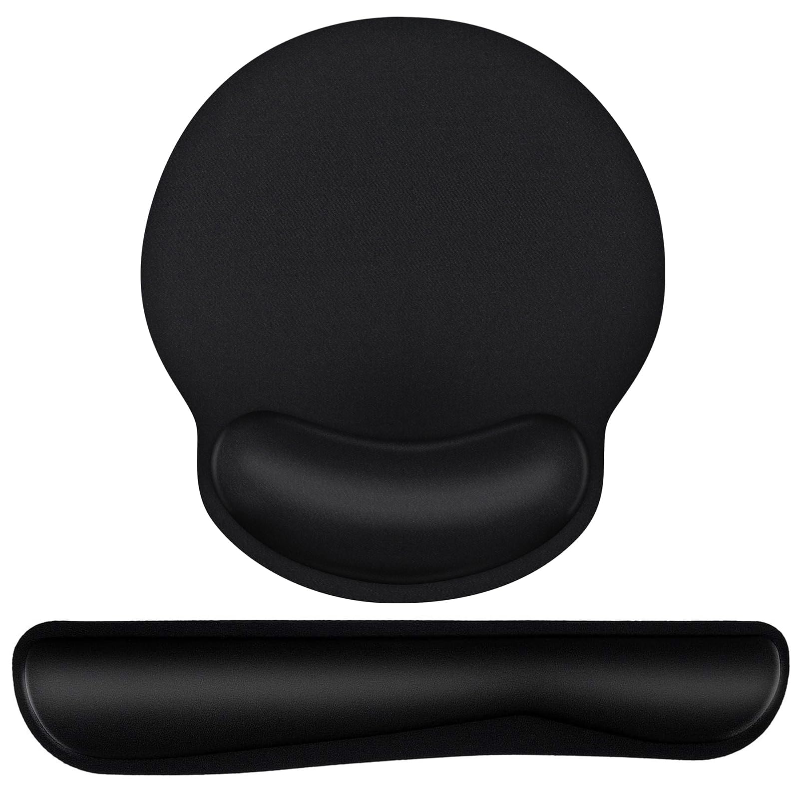 Ergonomic Mouse Pad with Wrist Support, Premium Memory Foam Keyboard Wrist Support Bar and Mouse Wrist Rest Pads Set- for Comfortable Typing &Wrist Pain Relief Mouse Pad with Wrist Support Bar