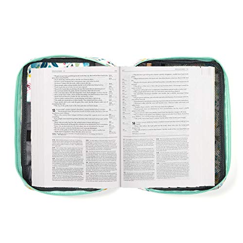 Bible Cover Case for Women Girls Ladies Scripture Bag Lds Teens Book protective Carrying Carrier with Pockets Large Medium Standard Size Catholic Church Religious journaling organizer Mothers Mom Gift