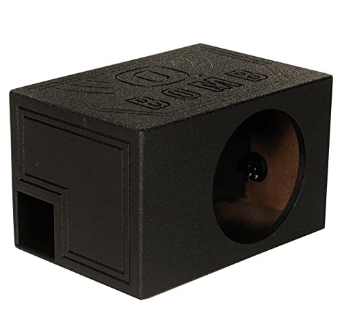 AudioPipe Sub-BDC4-12D2 12 Inch 2200 Watts Dual 2 Ohm Car Audio Subwoofer & QPower QBOMB12VL Single 12 Inch Vented Ported Sub Box Enclosure