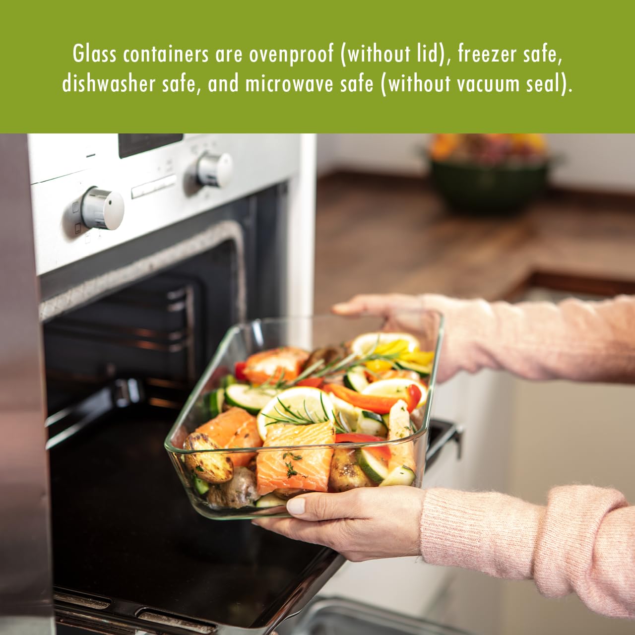ZWILLING Fresh & Save 2-Piece Medium Glass Airtight Food Storage Container, Meal Prep Container