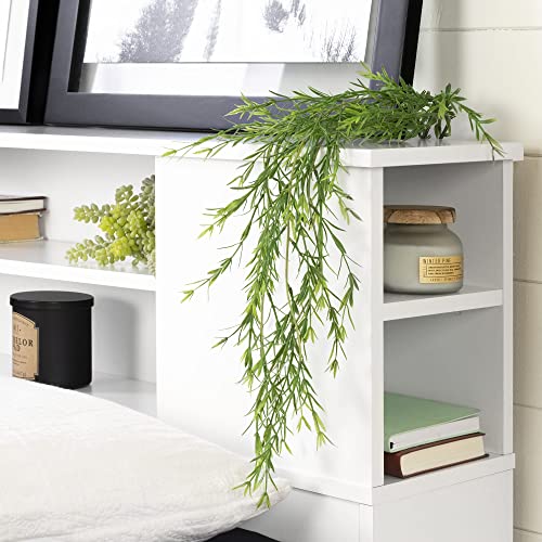 South Shore Vito Bookcase Headboard, Queen, Pure White