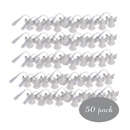 Funeral Favors Angel Bookmarks - 50 Individually Packaged Bookmarks - Celebration of Life and Memorial Gifts