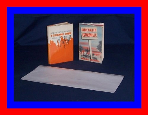 25 - 8 1/2" x 18 1/2" Brodart Archival Fold-On Book Jacket Covers -- Center-Loading, Clear, Mylar, Adjustable