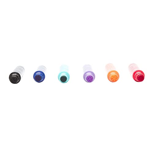 Erin Condren Dual-Tip List Markers - Teacher Organization - 6 Pack - Stamp Important Notes, Highlight Student's Answers and Check Off To-Do Lists! Teaching Essentials
