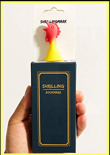 2pcs Chicken Bookmarks Funny for Kids Book Lovers, Cute Page Marker, Cool Animal Bookmark Set, Silicone Clip Bookmarks ,Unique Gift Ideas