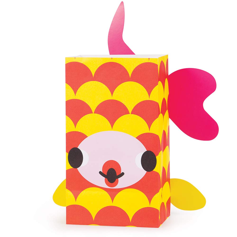 Creative Converting 333021 Assorted Sea Animals Paper Treat Bags, 8ct