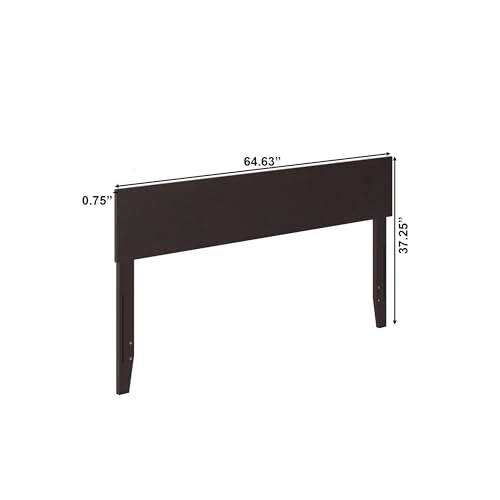 AFI Orlando Queen Size Headboard with Attachable Charger in Espresso