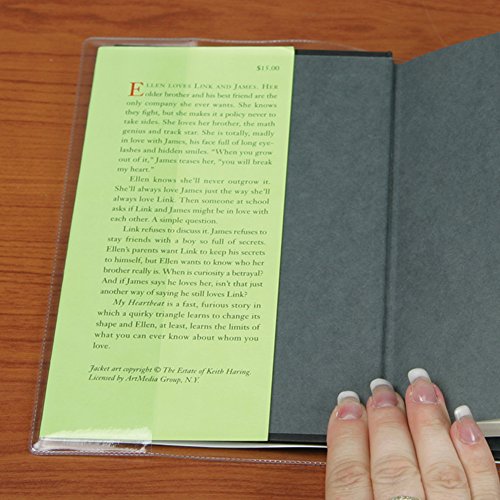 Vista-Gloves Slip-On Book Covers - Fits Up To 9 Inch H Book - 10 Pack