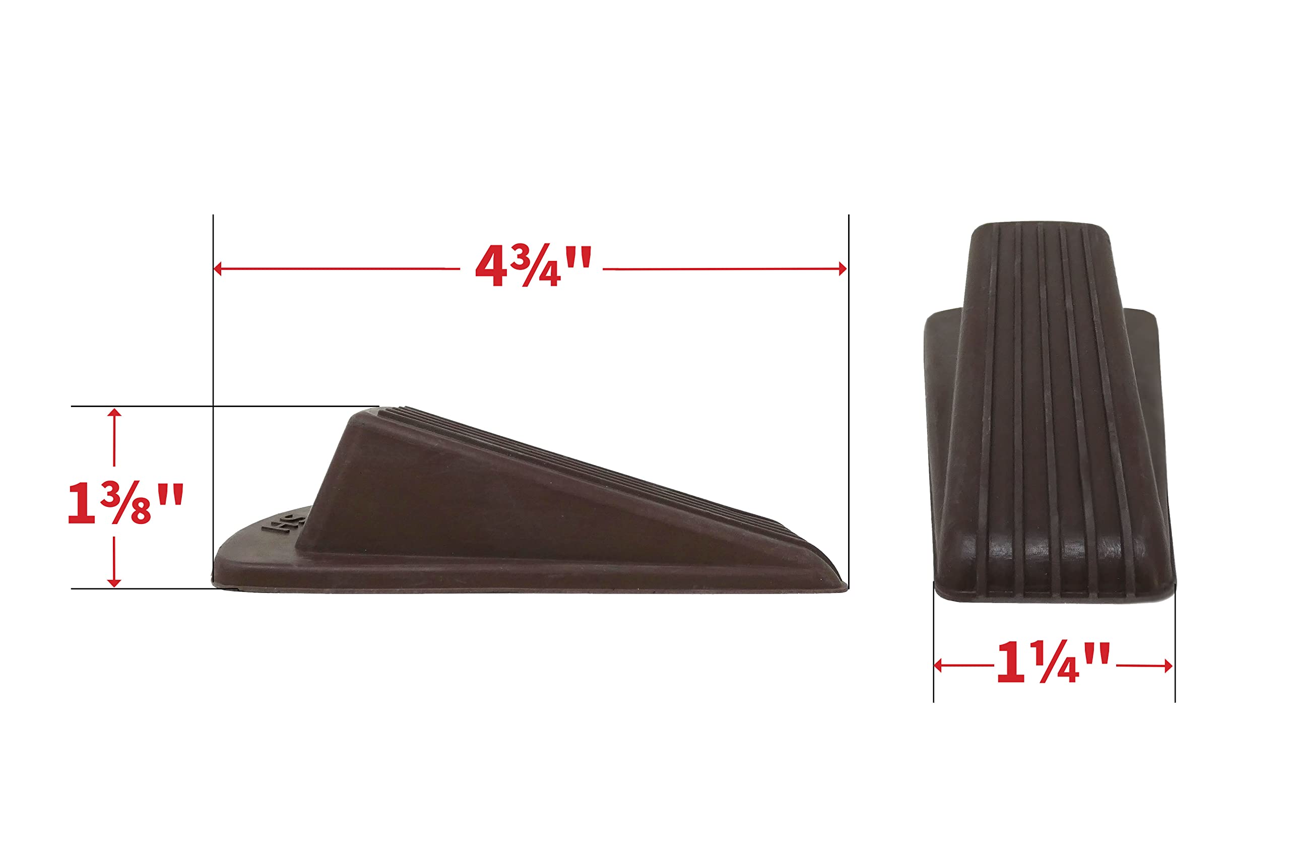 Shepherd Hardware 9133 Door Stop, 1-Pack, Brown