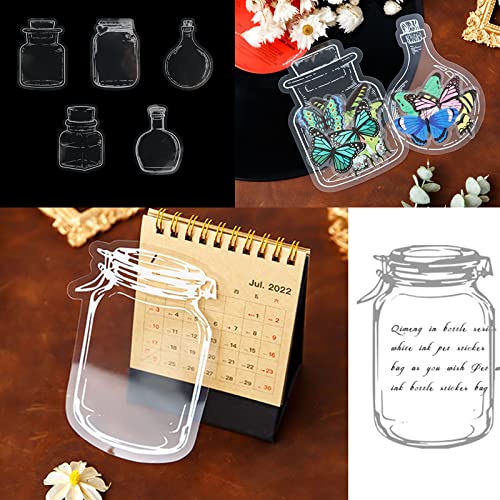 40 Pcs Flower Bookmarks Pressed Flower Bookmark Dried Flower Bookmarks DIY Bookmarks Clear Drift Bottle Bookmark for Woman