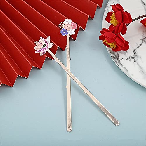 Metal Bookmark-Lotus Flower Theme Bookmarks,Metal Charms,Inspirational Quotes Bookmarker Page Markers School Supplies Students Page Label(A)