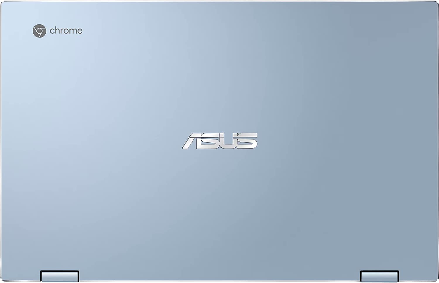 Asus 2022 Chromebook Flip 14'' FHD 2-in-1 Touchscreen Convertible Laptop Computer for Home and Student, Intel Core M3-8100Y, 8GB RAM 64GB eMMC + 128GB SD Card, HD Graphic, Webcam, Chrome OS