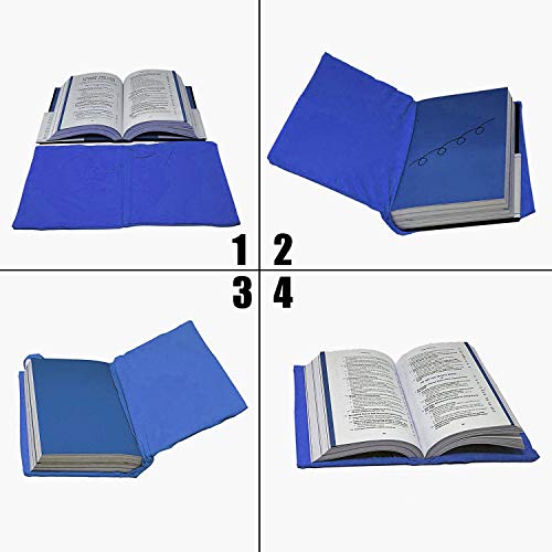 Black Stretchable Jumbo Book Sleeve Covers, Washable Durable Reusable Book Protector fits Hardcover Textbooks up to 9" X 12" Office Supply with Free Sticker Labels (1 Pack, Black)