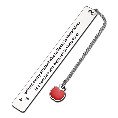 Teacher Appreciation Gifts Bookmark for Women Men Teacher Day Thank You Birthday Christmas Graduation Valentines Day Gifts Spanish Preschool Daycare Special Education Tutor Professor Retirement Charm
