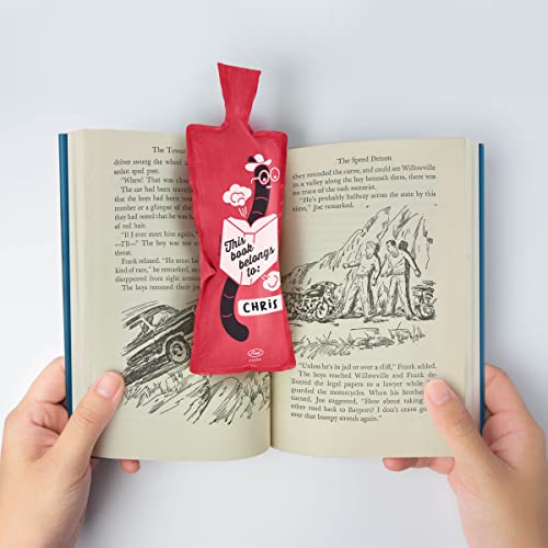 Genuine Fred Bookie Cushion, Whoopee Cushion Bookmark, Pink
