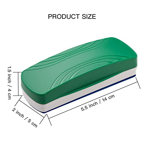 Ddaowanx Whiteboard Eraser, Magnetic Dry Erase Eraser, Glass Board Eraser,School and Office Supplies, Pack of 2 (Green)