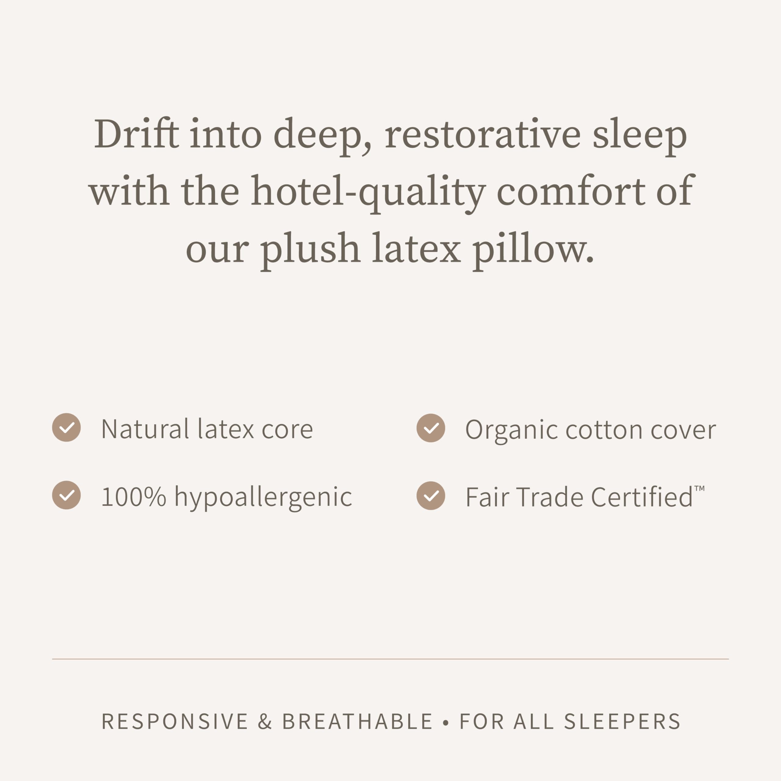 Saatva Latex Pillow - High Loft (6" - 7β) - Hypoallergenic Pillow with Shredded Latex Core - Breathable - Machine Washable Organic Cotton Cover - Queen (28"x16") 1 Pack