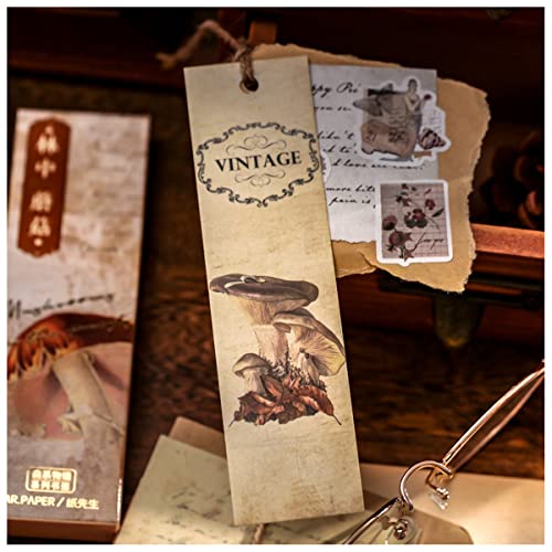Vintage Natural Style Forest Story Series Bookmarks (Mushrooms)