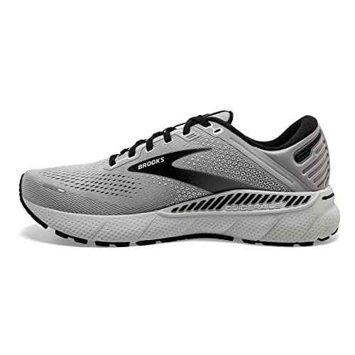 Brooks Men's Adrenaline GTS 22 Supportive Running Shoe - Alloy/Grey/Black - 11.5 X-Wide