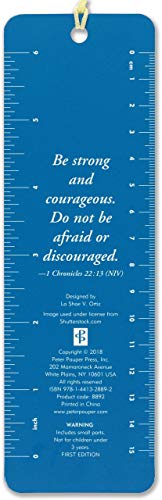 Be Strong and Courageous Beaded Bookmark