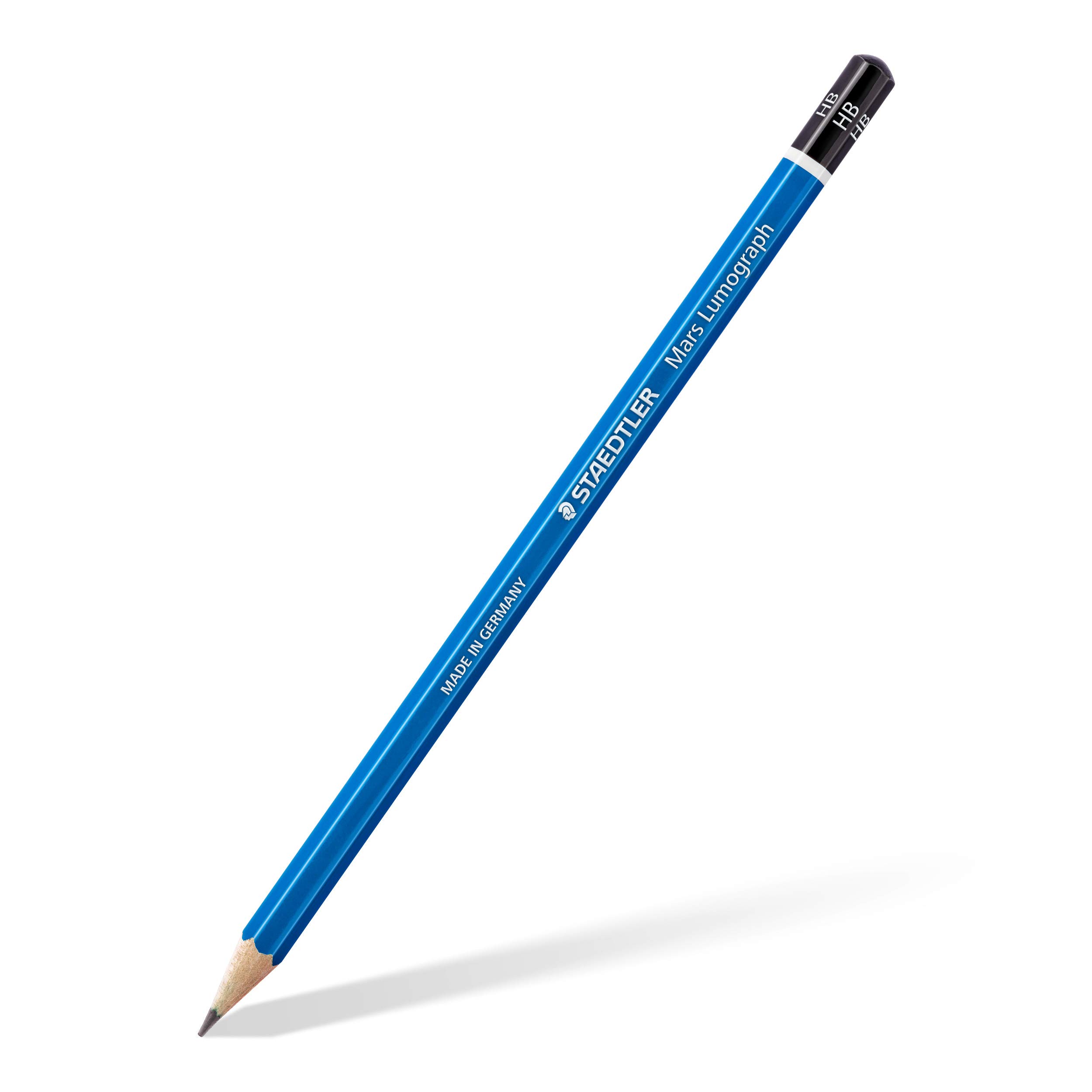 STAEDTLER Mars Lumograph Art Drawing Pencils, 12 Pack Graphite Pencils in Metal Case, Break-Resistant Bonded Lead, 100 G12