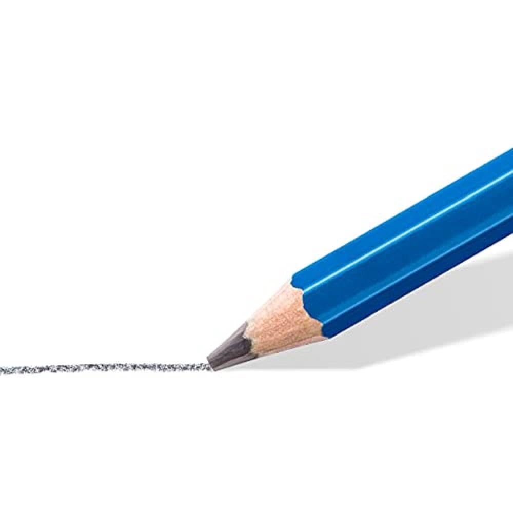 STAEDTLER Mars Lumograph Art Drawing Pencils, 12 Pack Graphite Pencils in Metal Case, Break-Resistant Bonded Lead, 100 G12