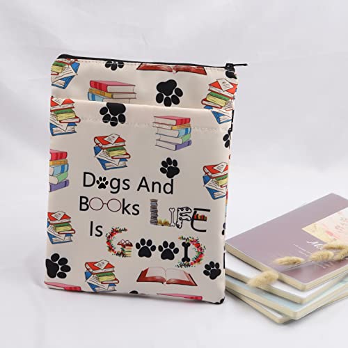 Dog Book Sleeve Book Lover Gift Dog Owner Gift Bookworm Book Protector Book Nerd Gift Pet Dog Mom Book Covers